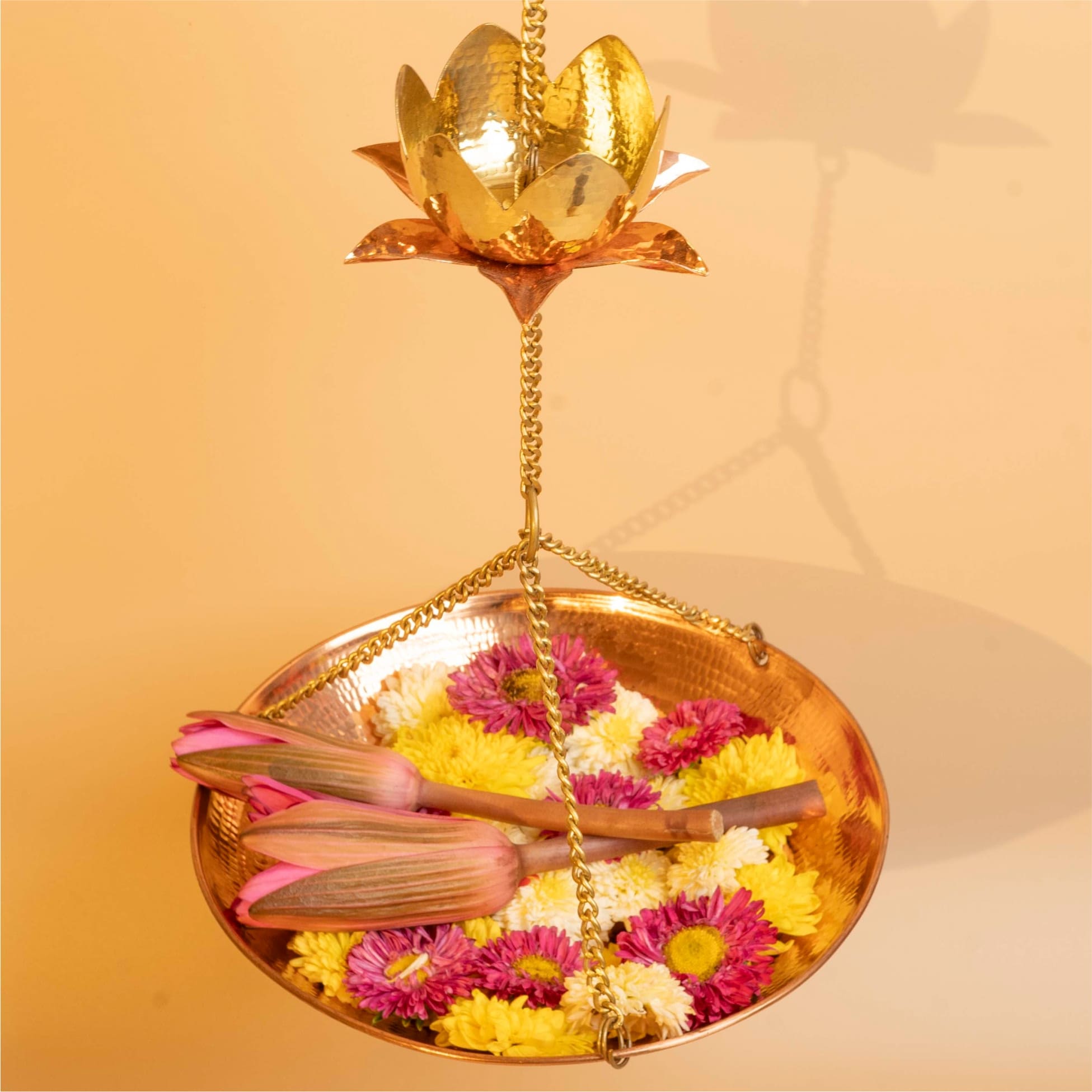 Dhatu Handcrafted Brass & Copper Hanging Latkan l Decor l
